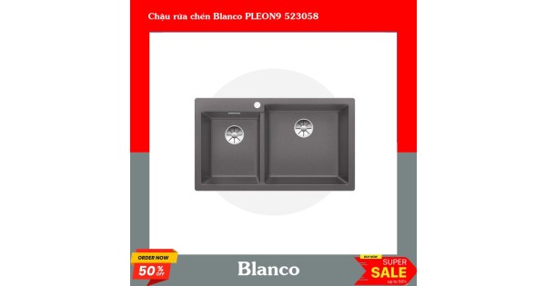 Chậu rửa chén Blanco PLEON9 523058 Chính Hãng | HAFELE EASY