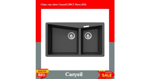 Chậu rửa chén Carysil LMC5 Nera (03) Chính Hãng | HAFELE EASY