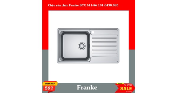 Chậu rửa chén Franke BCX 611-86 101.0438.085 Chính Hãng | HAFELE EASY