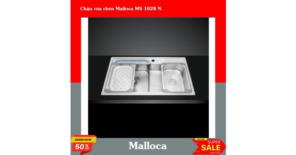 Chậu rửa chén Malloca MS 1028 N Chính Hãng | HAFELE EASY