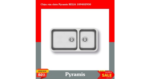 Chậu rửa chén Pyramis RELIA 109402930 Chính Hãng | HAFELE EASY