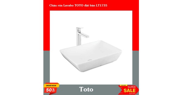 Chậu rửa Lavabo TOTO đặt bàn LT1735 Chính Hãng | HAFELE EASY