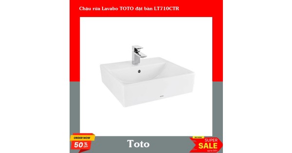 Chậu rửa Lavabo TOTO đặt bàn LT710CTR Chính Hãng | HAFELE EASY