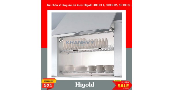 Kệ chén 2 tầng âm tủ inox Higold 401011, 401012, 401013, 401014 Chính ...