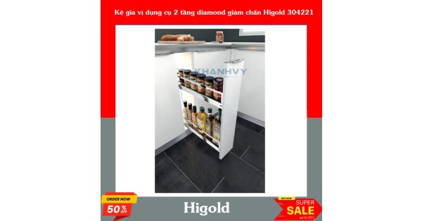 Kệ gia vị dụng cụ 2 tầng diamond giảm chấn Higold 304221 Chính Hãng ...