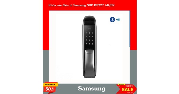 Khóa cửa điện tử Samsung SHP DP727 AK/EN Chính Hãng | HAFELE EASY