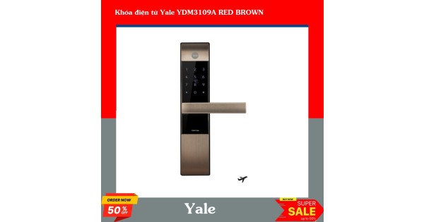 Khóa điện tử Yale YDM3109A RED BROWN Chính Hãng | HAFELE EASY