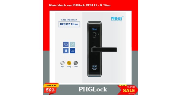 Khóa khách sạn PHGlock RF8112 - R Titan Chính Hãng | HAFELE EASY