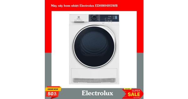 Máy sấy bơm nhiệt Electrolux EDH804H5WB Chính Hãng | HAFELE EASY