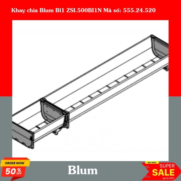 Khay chia Blum Bl1 ZSI.500BI1N Mã số: 555.24.520 Chính Hãng | HAFELE EASY