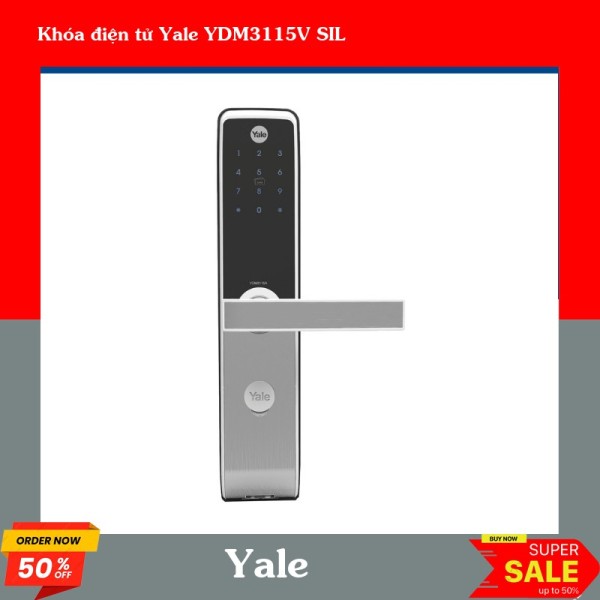 Khóa điện tử Yale YDM3115V SIL Chính Hãng | HAFELE EASY